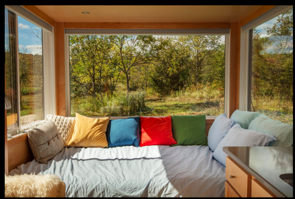 Dieses winzige Haus im Hudson Valley besteht aus Glas mit ...